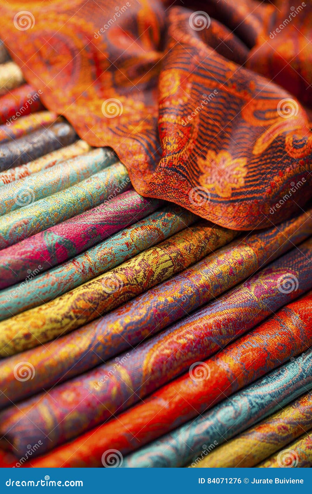 Silk and wool scarfs stock photo. Image of blue, clothing - 84071276