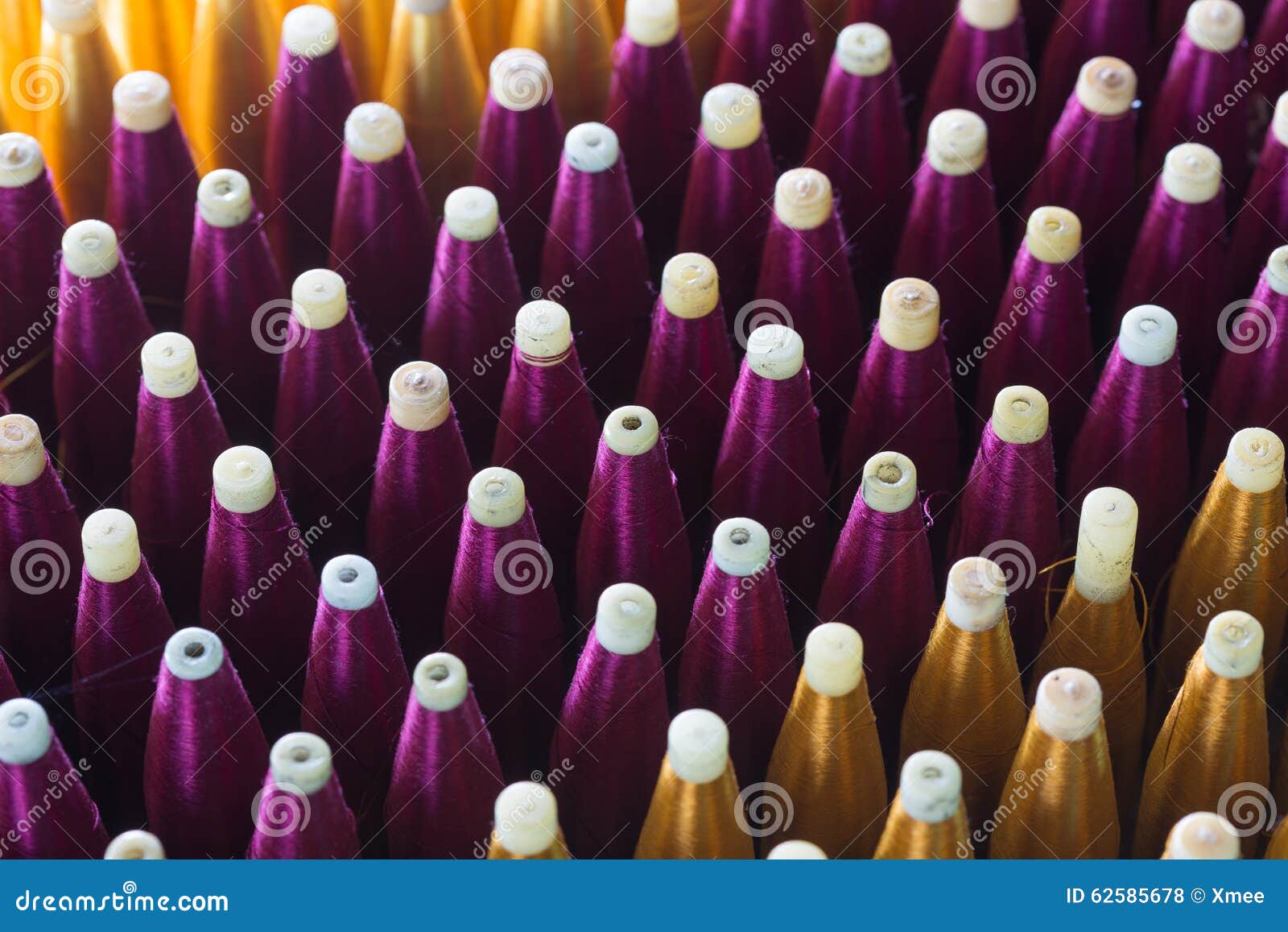 Silk Wrapped on Plastic Tube, Thai Silk Tube. Stock Photo - Image of ...