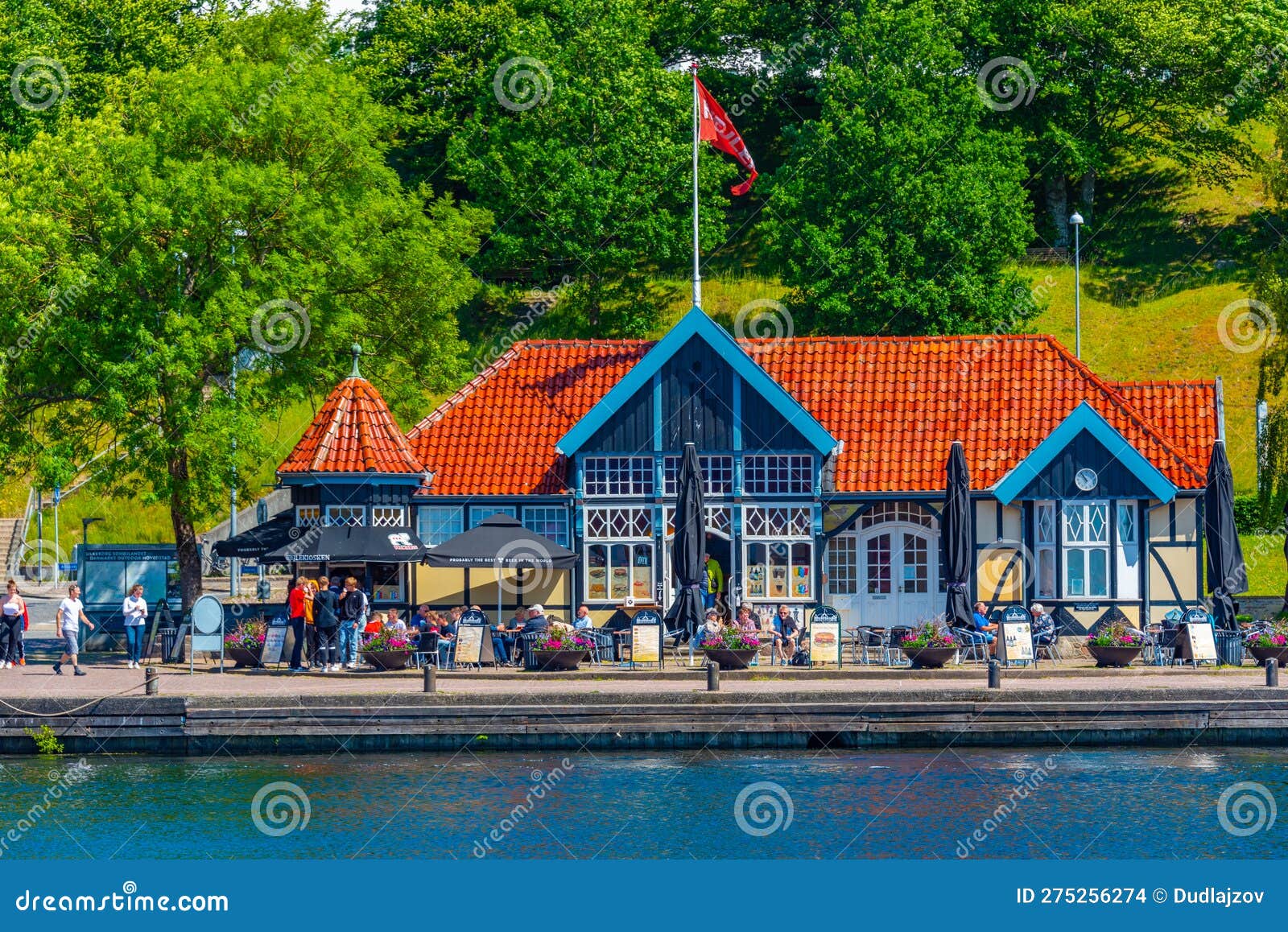 Silkeborg, Denmark, June 16, 2022: Port at Danish Town Silkeborg ...
