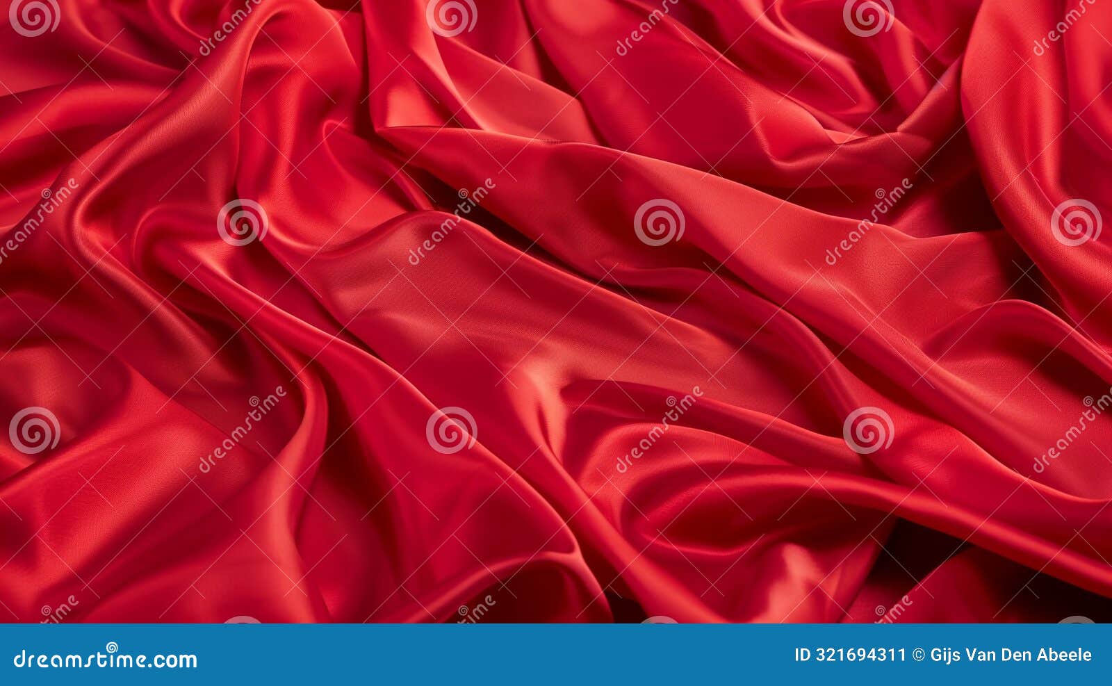 Silky Red Fabric Texture Background Stock Illustration - Illustration ...