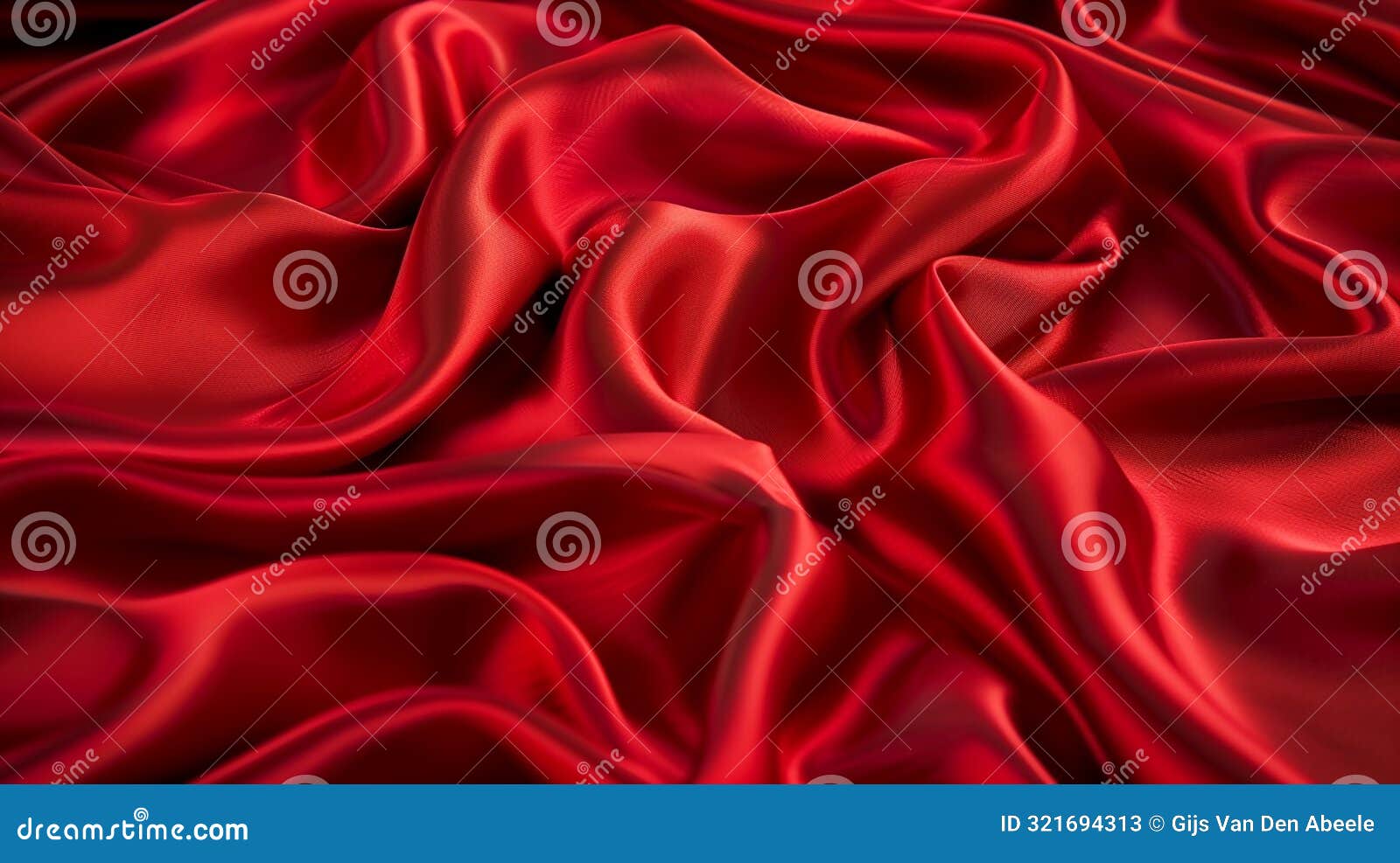 Silky Red Fabric Texture Background Stock Illustration - Illustration ...