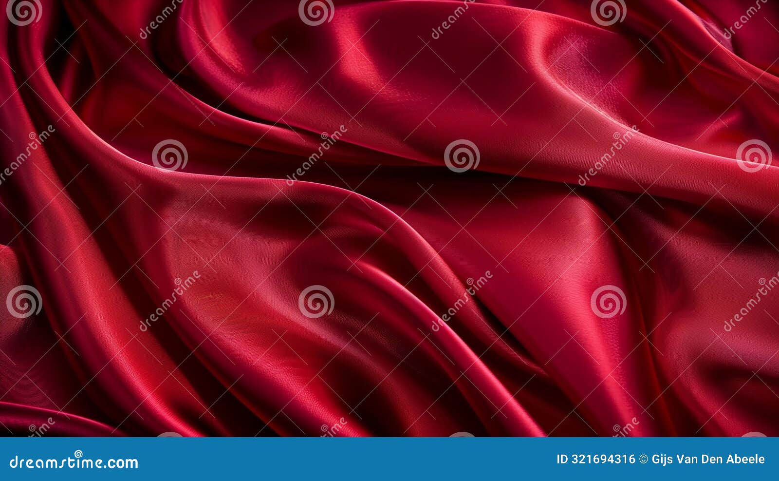 Silky Red Fabric Texture Background Stock Illustration - Illustration ...