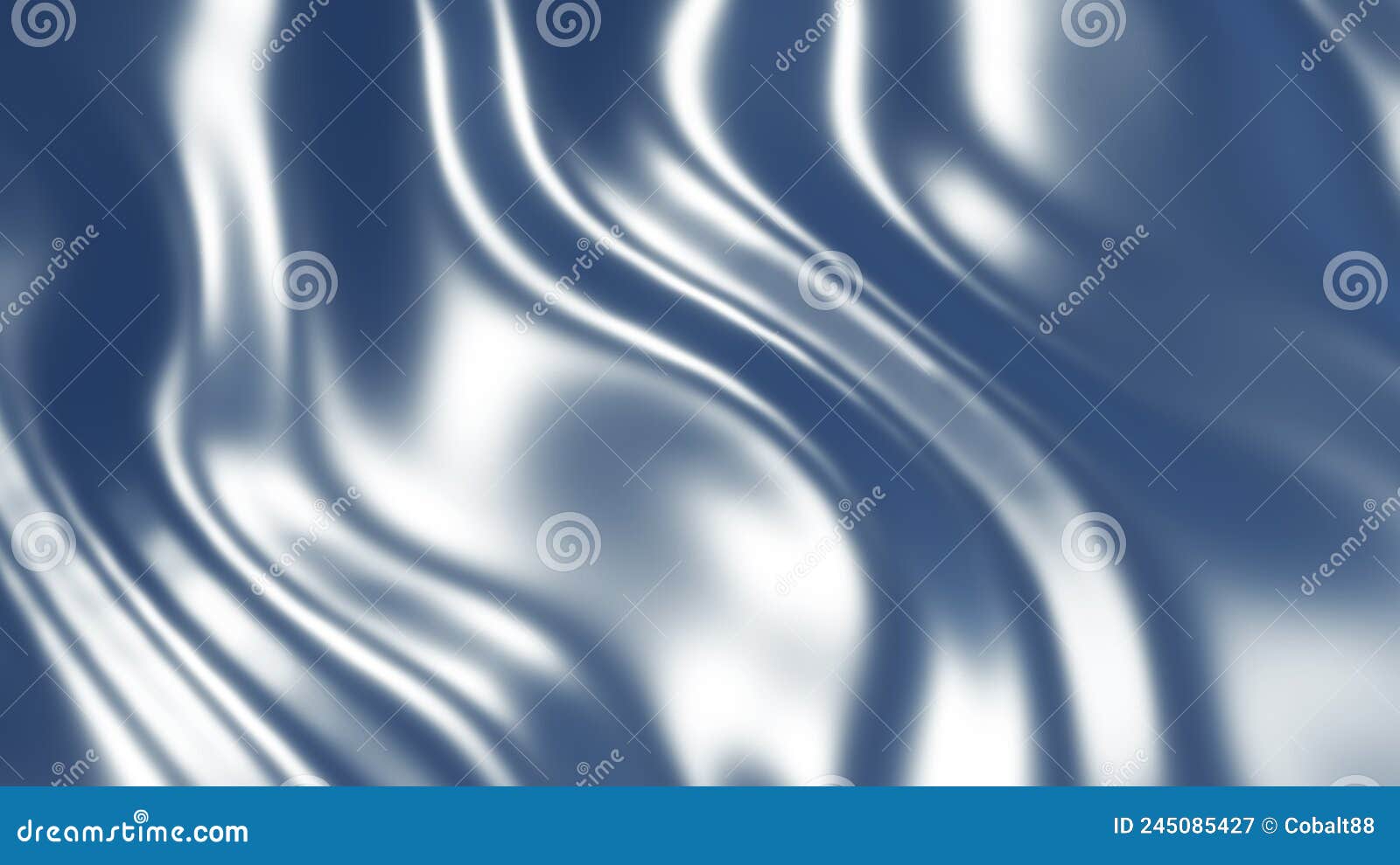 Silky Silver Blue Background with Waves Texture Stock Illustration ...