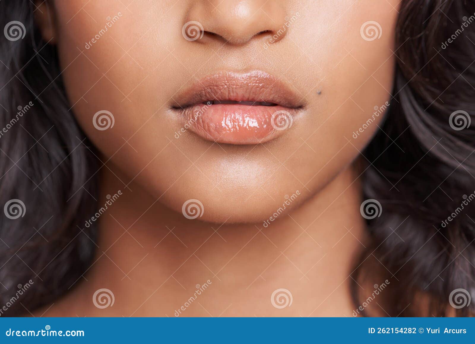 Silky Smooth Lips. a Womans Beautiful Lips. Stock Photo - Image of ...