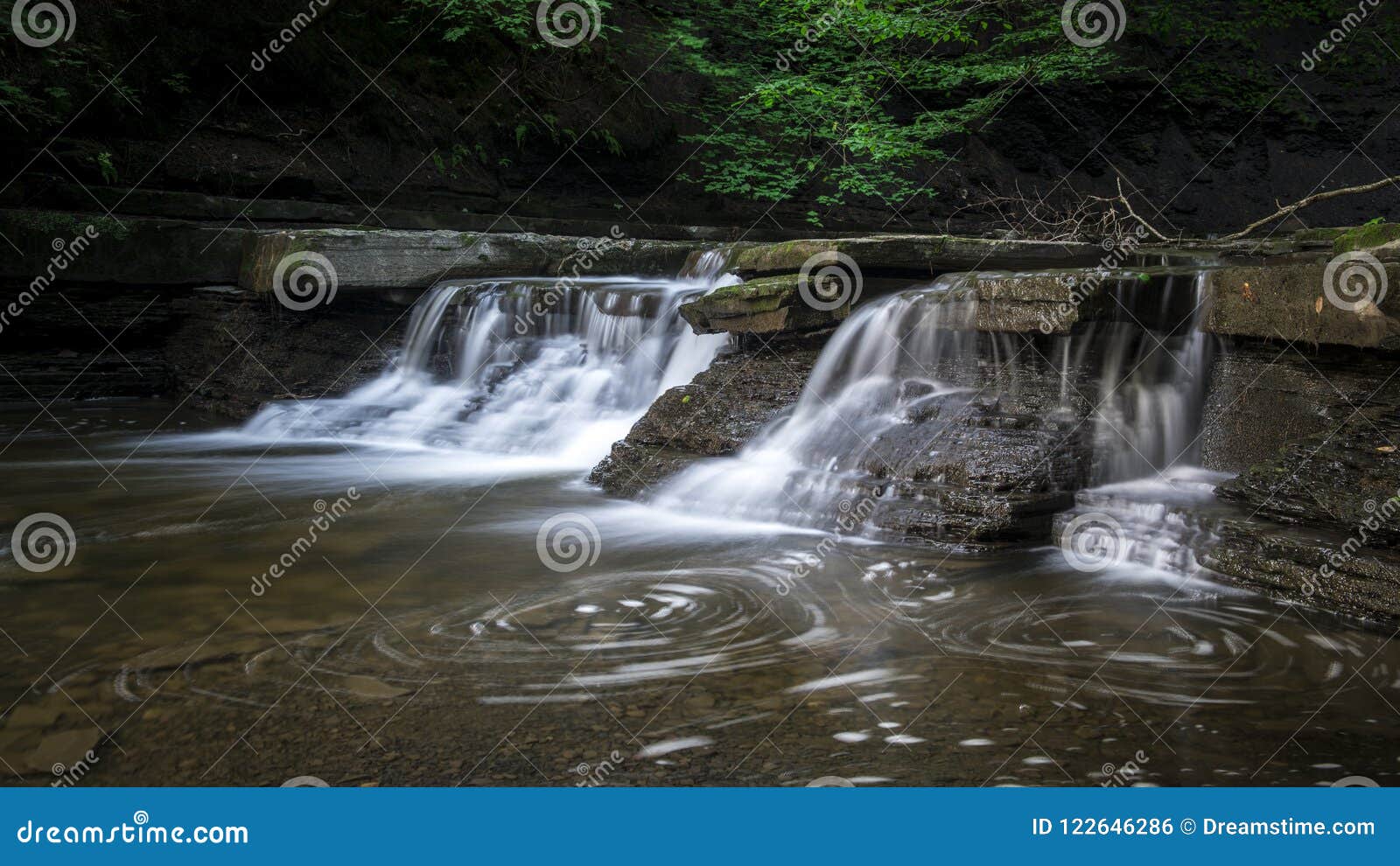 Silky Smooth Waterfall stock photo. Image of cascading - 122646286