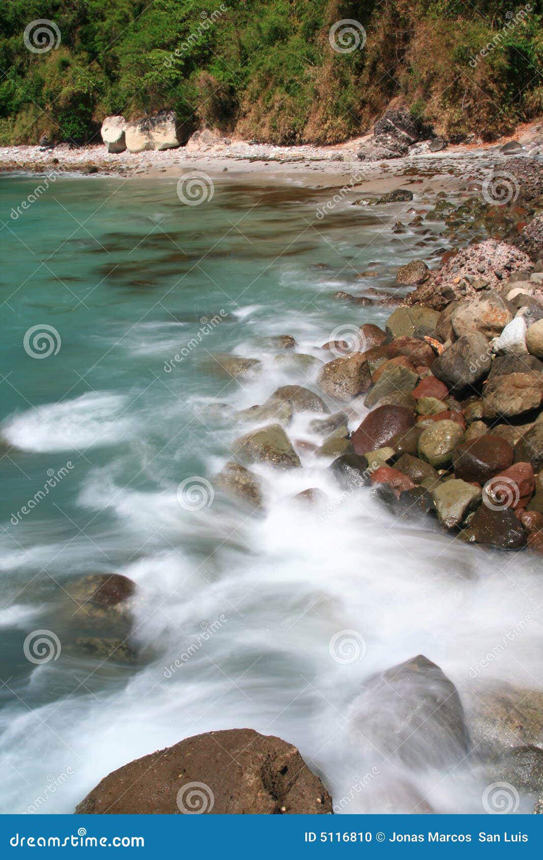 Silky water stock photo. Image of wave, beach, outdoor - 5116810