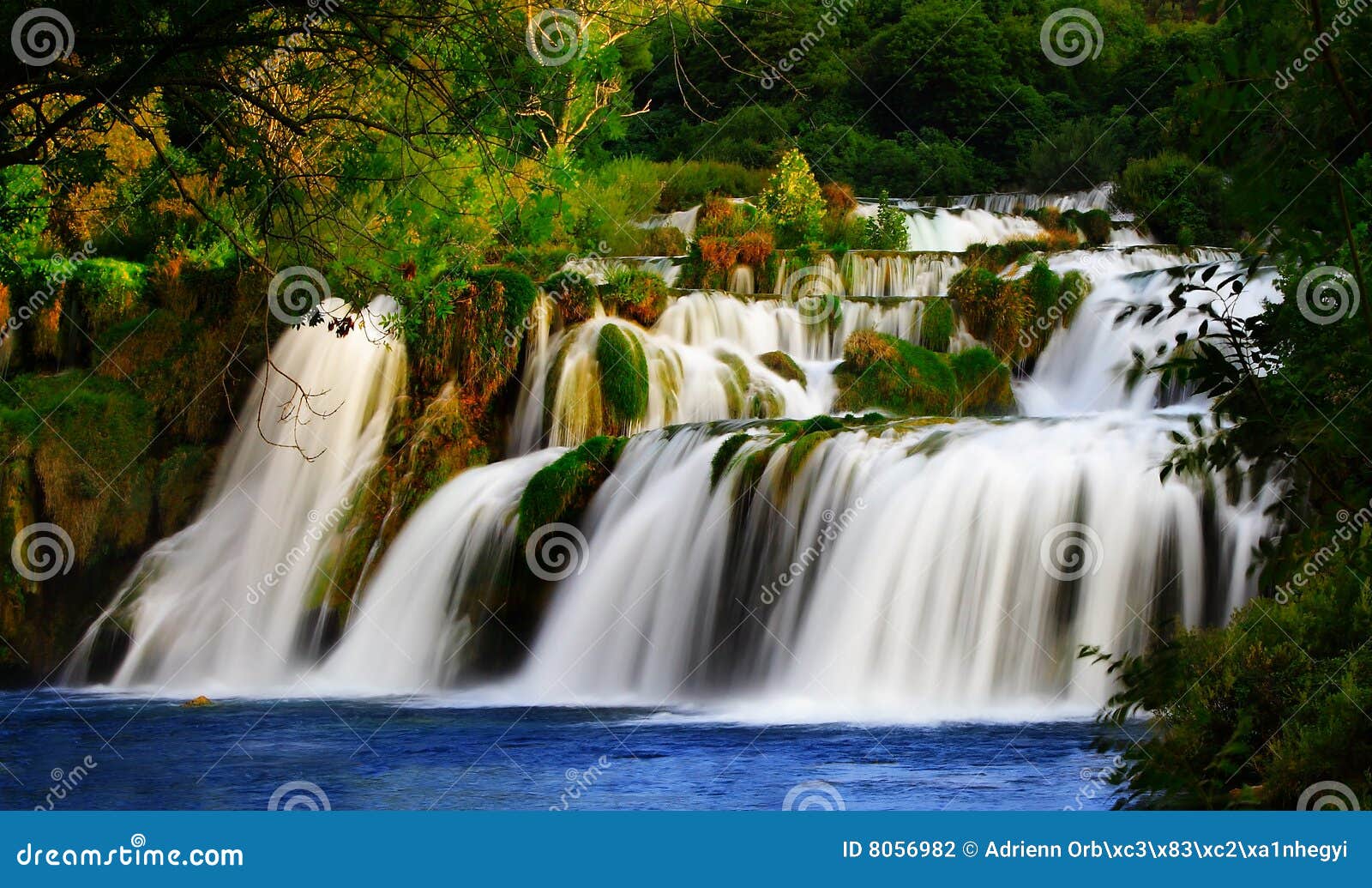 A silky waterfall stock photo. Image of rapid, motion - 8056982