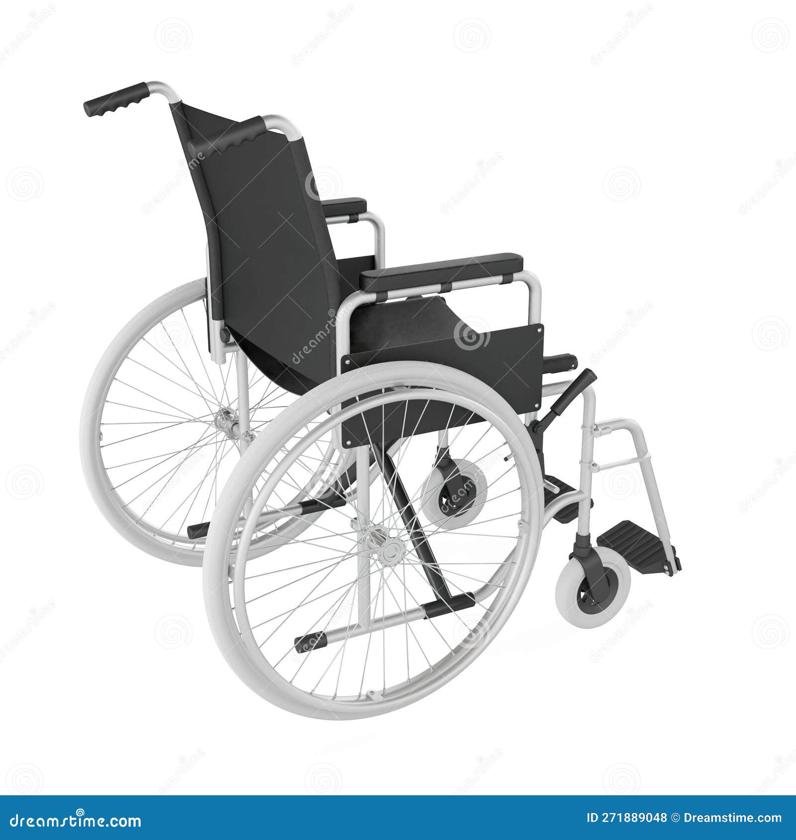 Silla De Ruedas Moderna Aislada En Un Fondo Blanco Foto de archivo ...