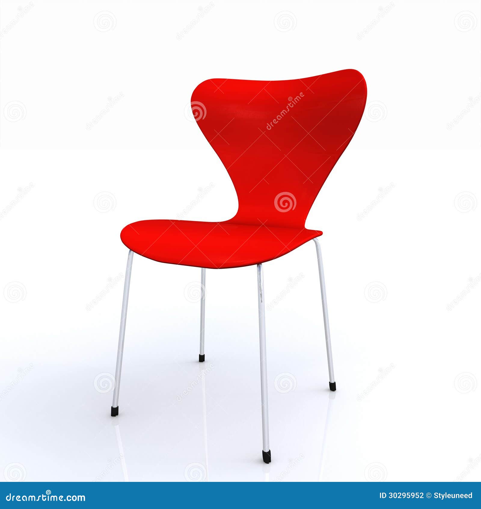 Silla roja stock de ilustración. Ilustración de fondo - 30295952