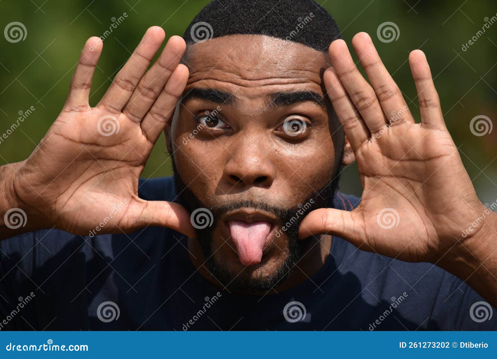 A Silly African Person stock photo. Image of funny, goofy - 261273202