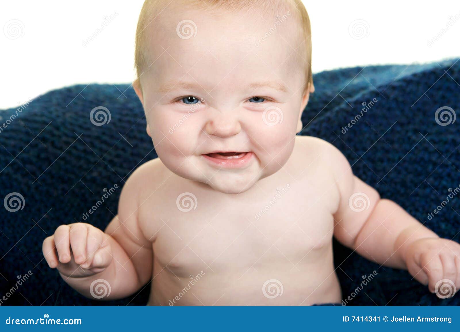 Silly Baby Boy stock image. Image of cheeks, face, grin - 7414341