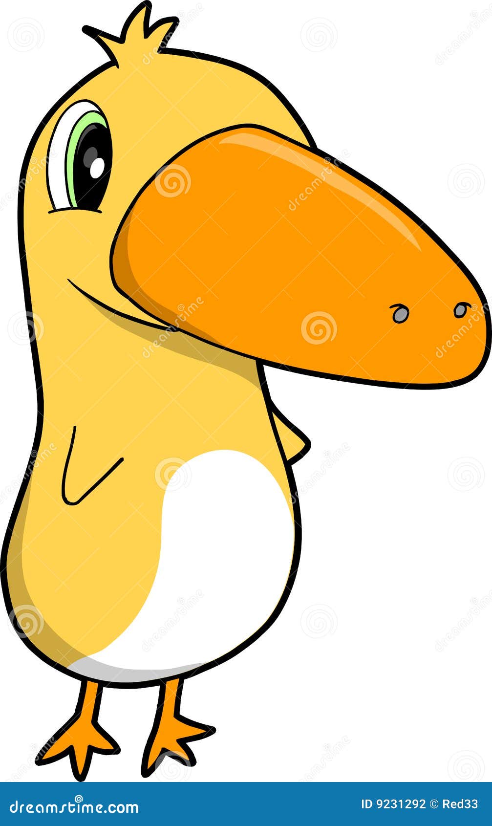 Silly Bird Vector Illustration Stock Vector - Illustration of happy ...