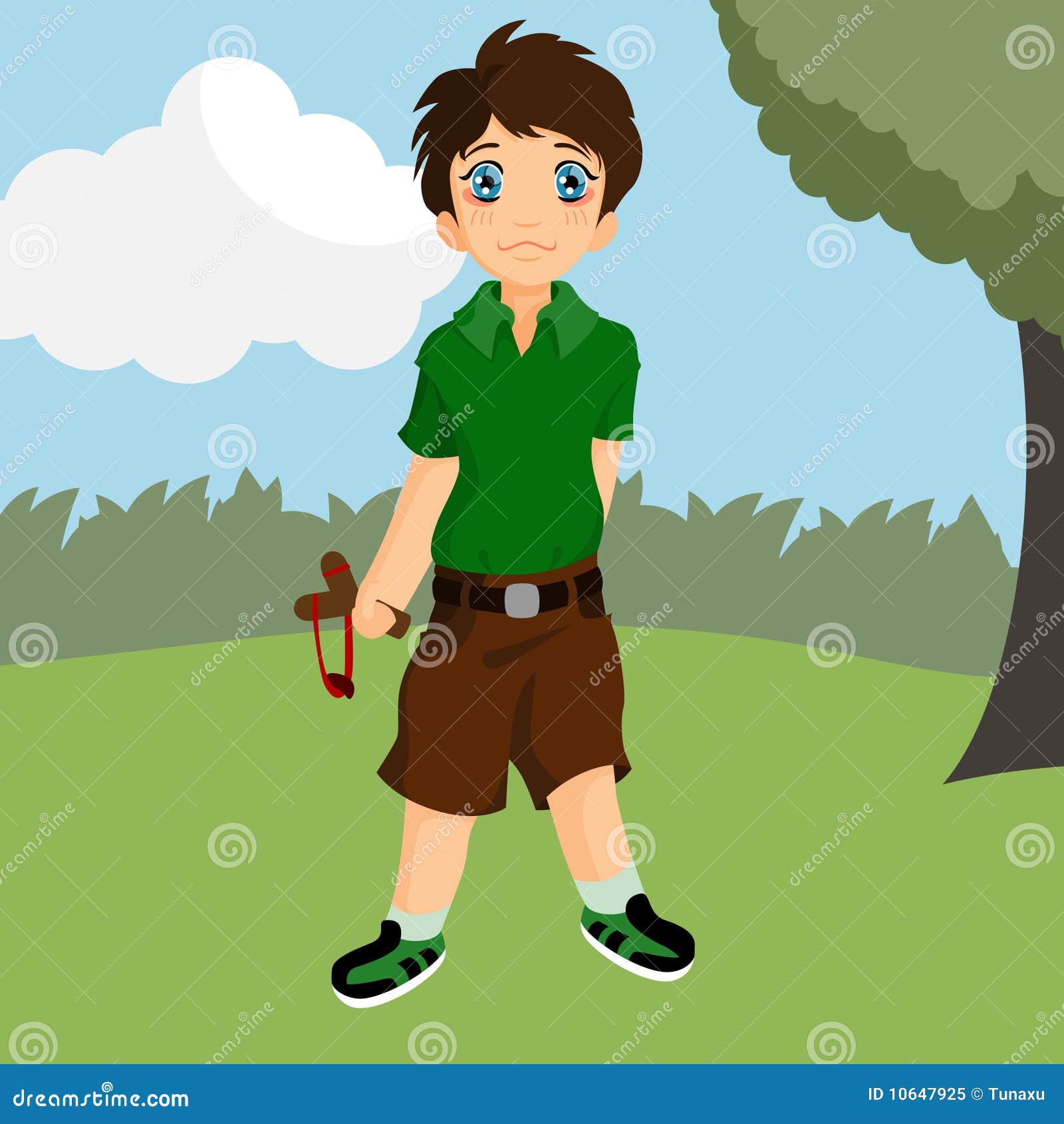 Silly boy stock vector. Illustration of bush, vector - 10647925
