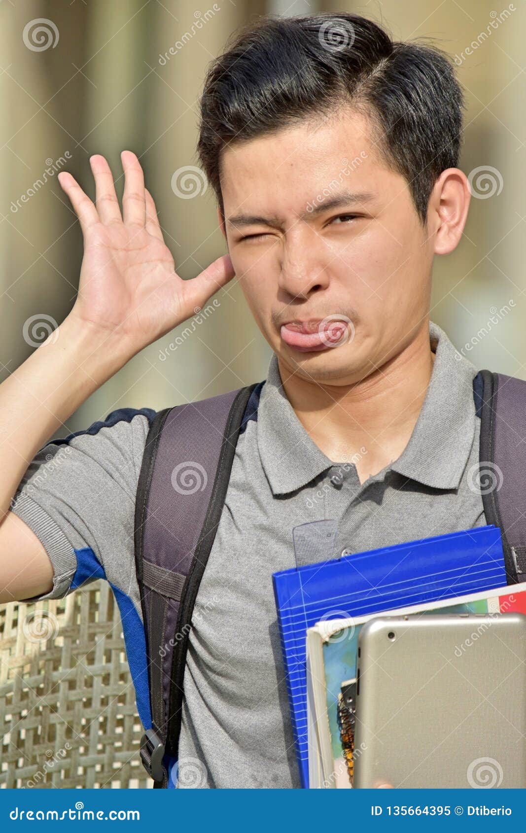 Silly Boy Student stock image. Image of young, youth - 135664395