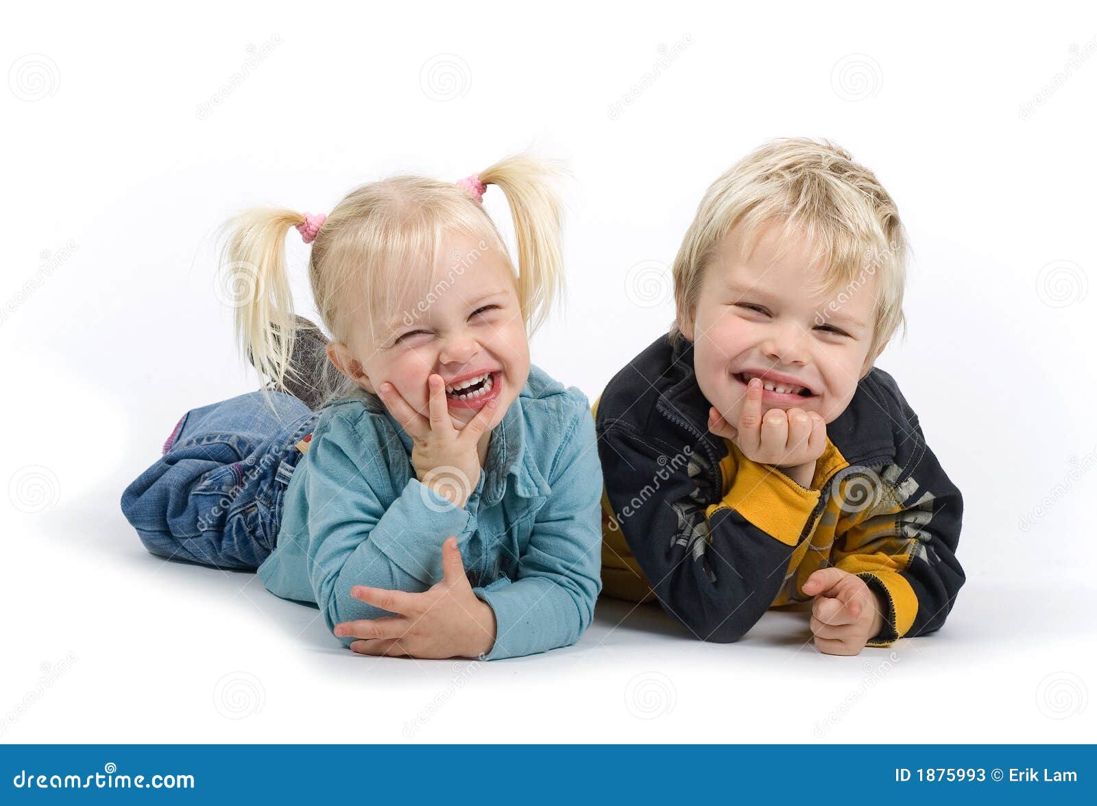 Silly Brother and Sister stock image. Image of attractive - 1875993