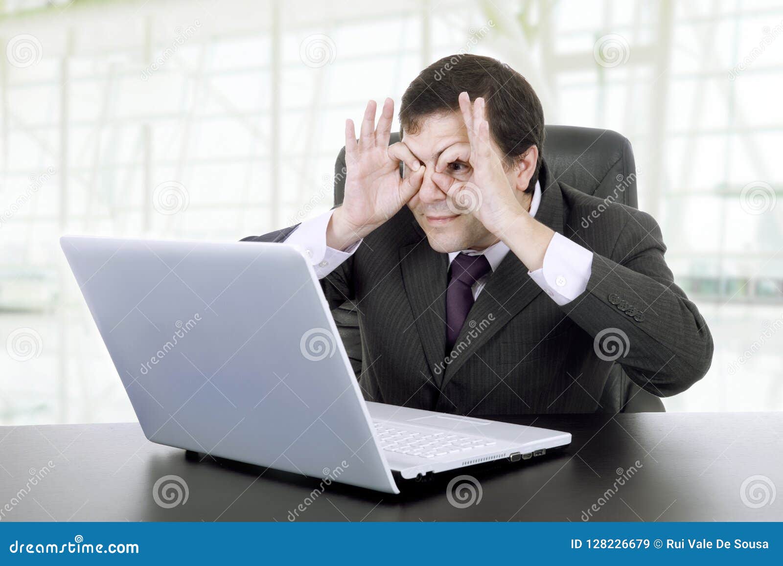 Silly business man stock image. Image of corporate, modern - 128226679