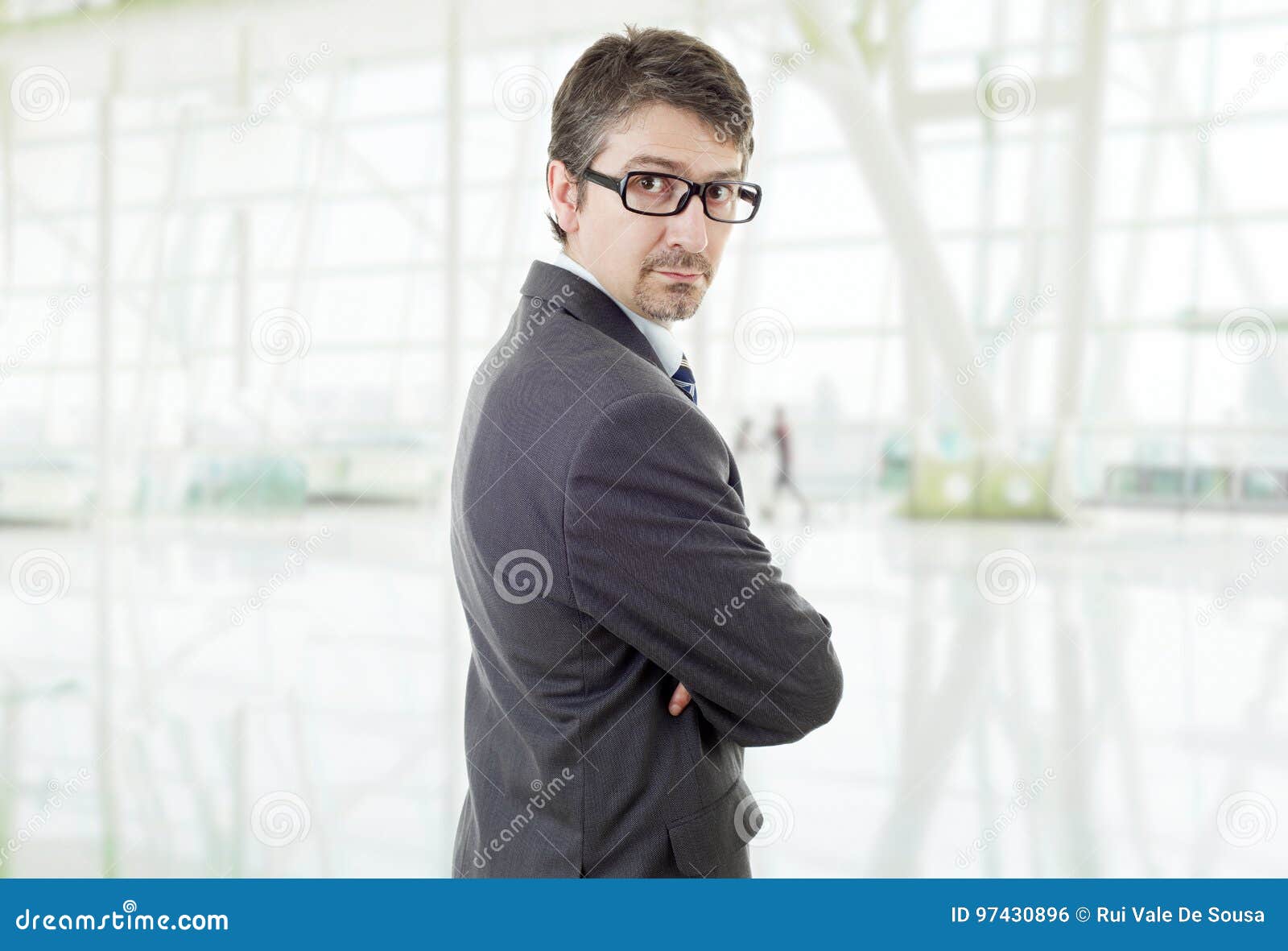 Silly businessman stock photo. Image of staring, look - 97430896