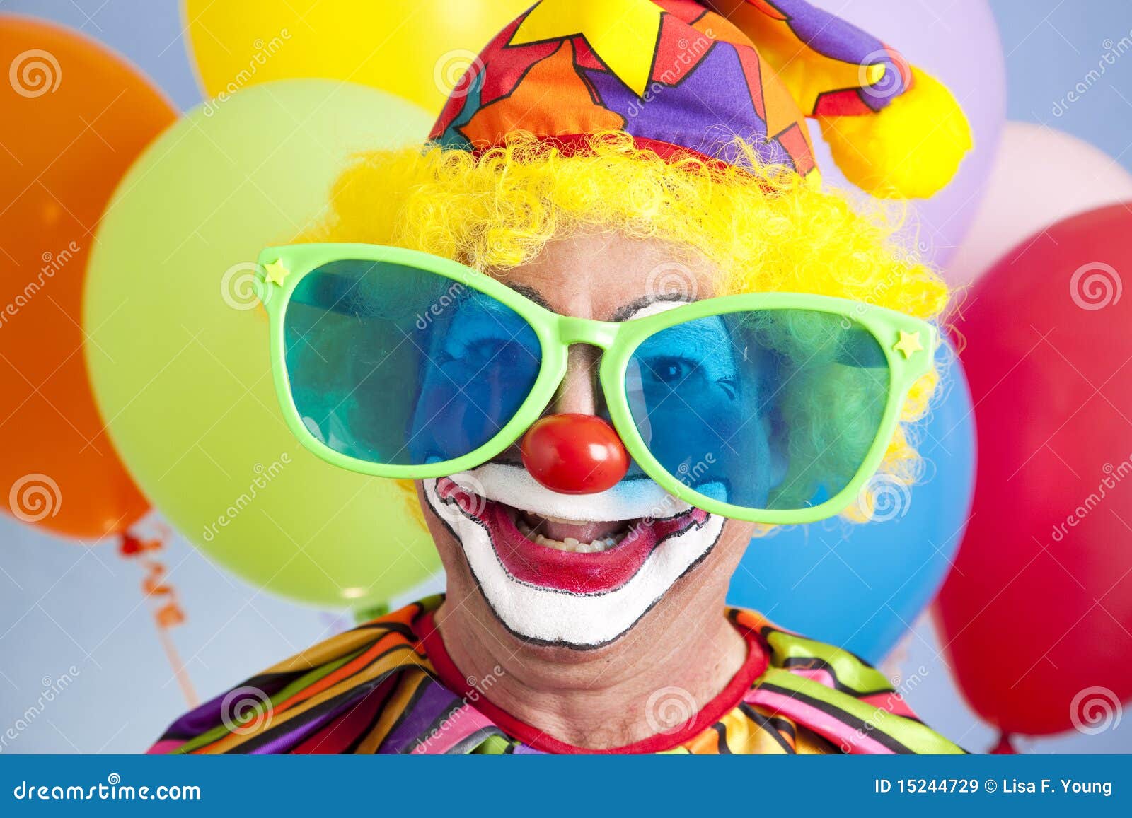 Silly Clown stock image. Image of makeup, props, party - 15244729