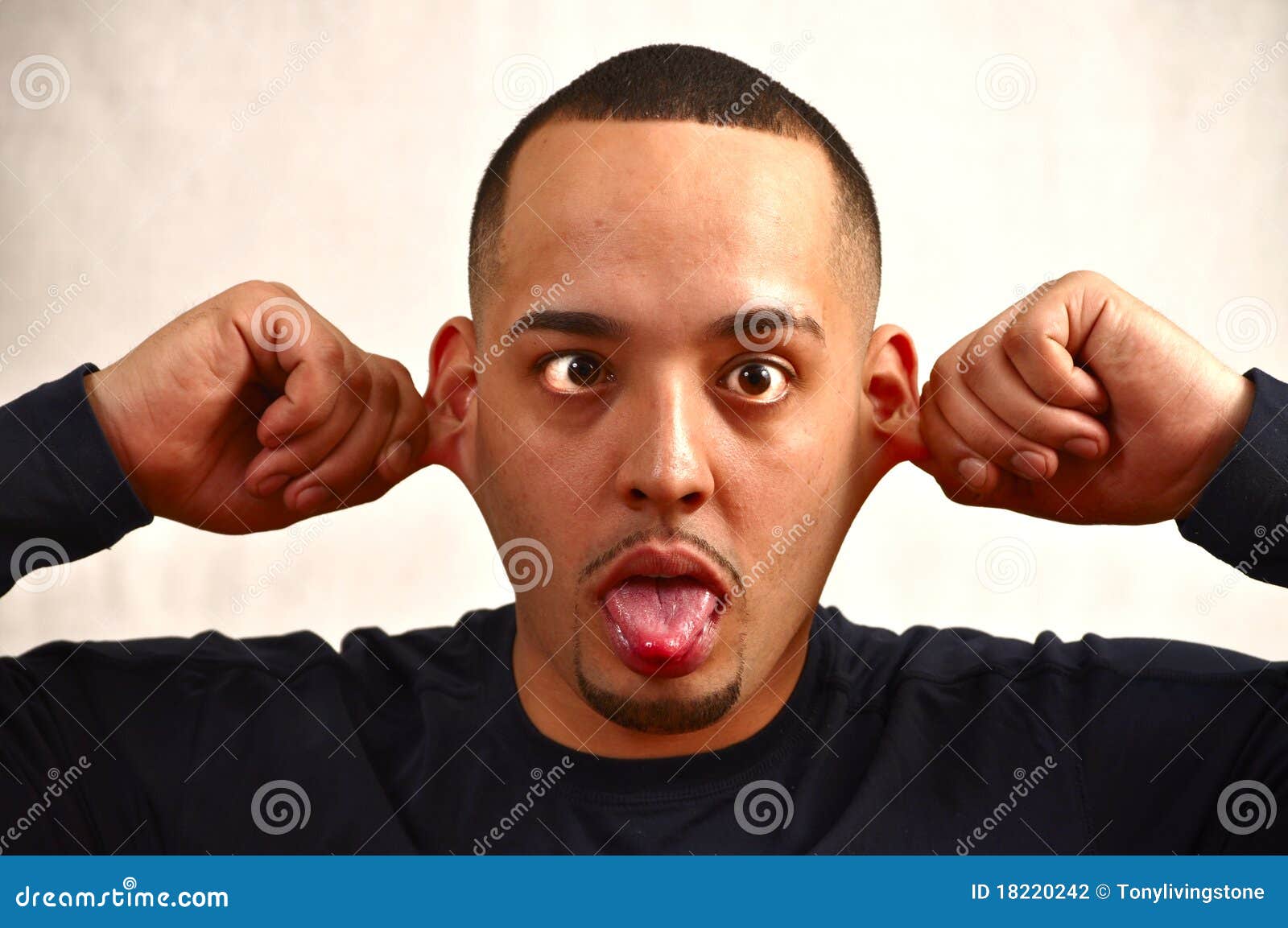 Silly expression stock photo. Image of tongue, hispanic - 18220242