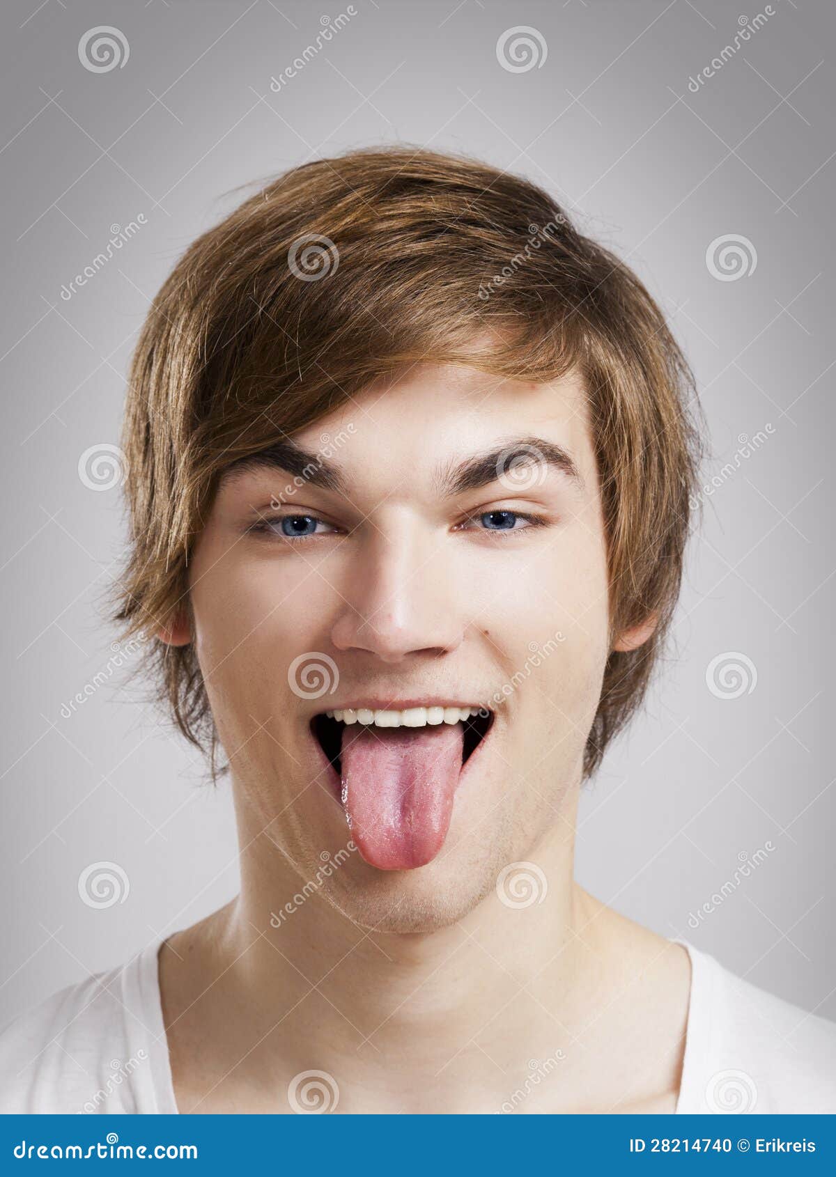 Silly face stock photo. Image of blond, attractive, male - 28214740