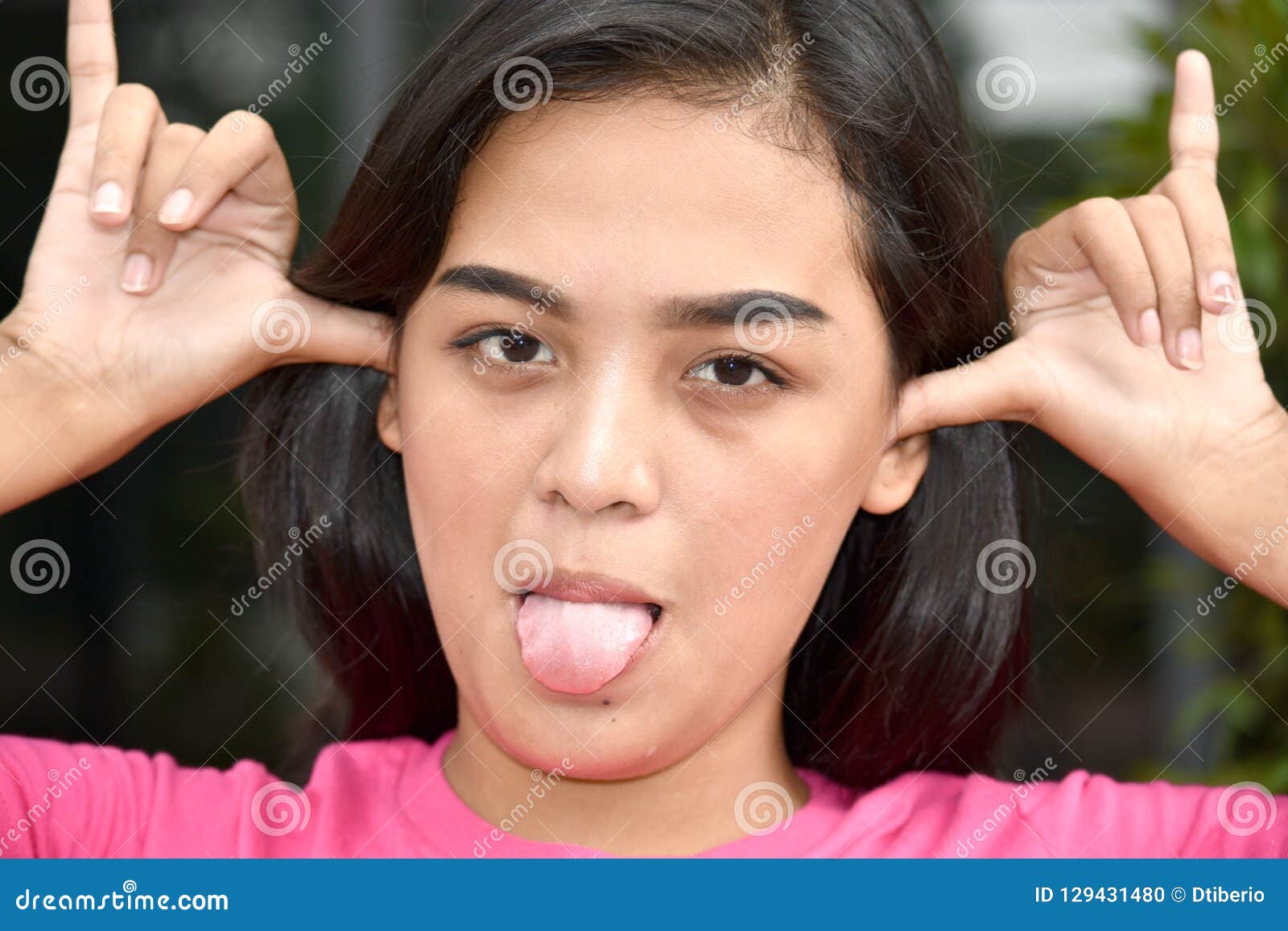 Silly Female Woman stock photo. Image of women, lady - 129431480