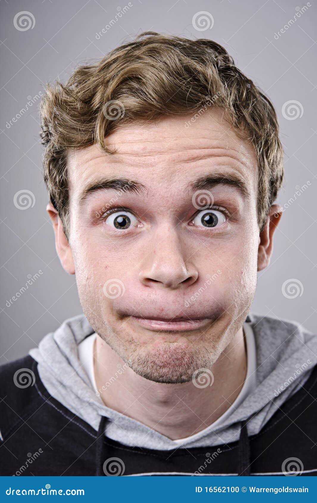 Silly funny face stock photo. Image of portrait, isolated - 16562100