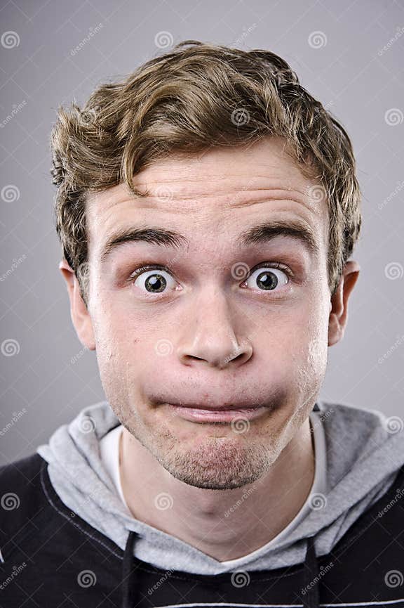 Silly funny face stock photo. Image of portrait, isolated - 16562100