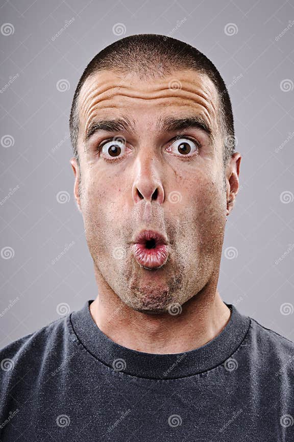 Silly funny face stock image. Image of making, face, detail - 16573339