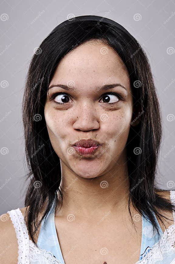 Silly funny face stock image. Image of squint, complexion - 16574845