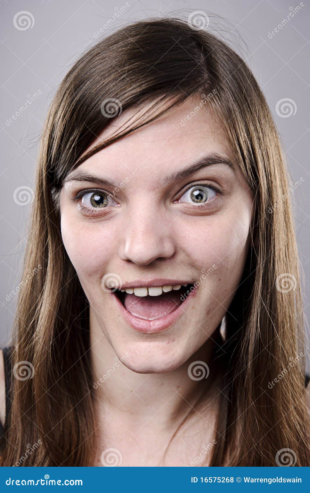 Silly funny face stock photo. Image of pulling, girl - 16575268