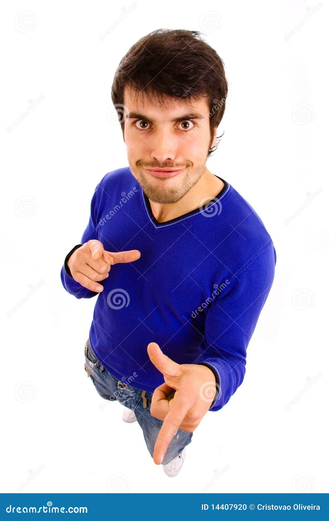 Silly man stock photo. Image of dumb, face, loud, pose - 14407920