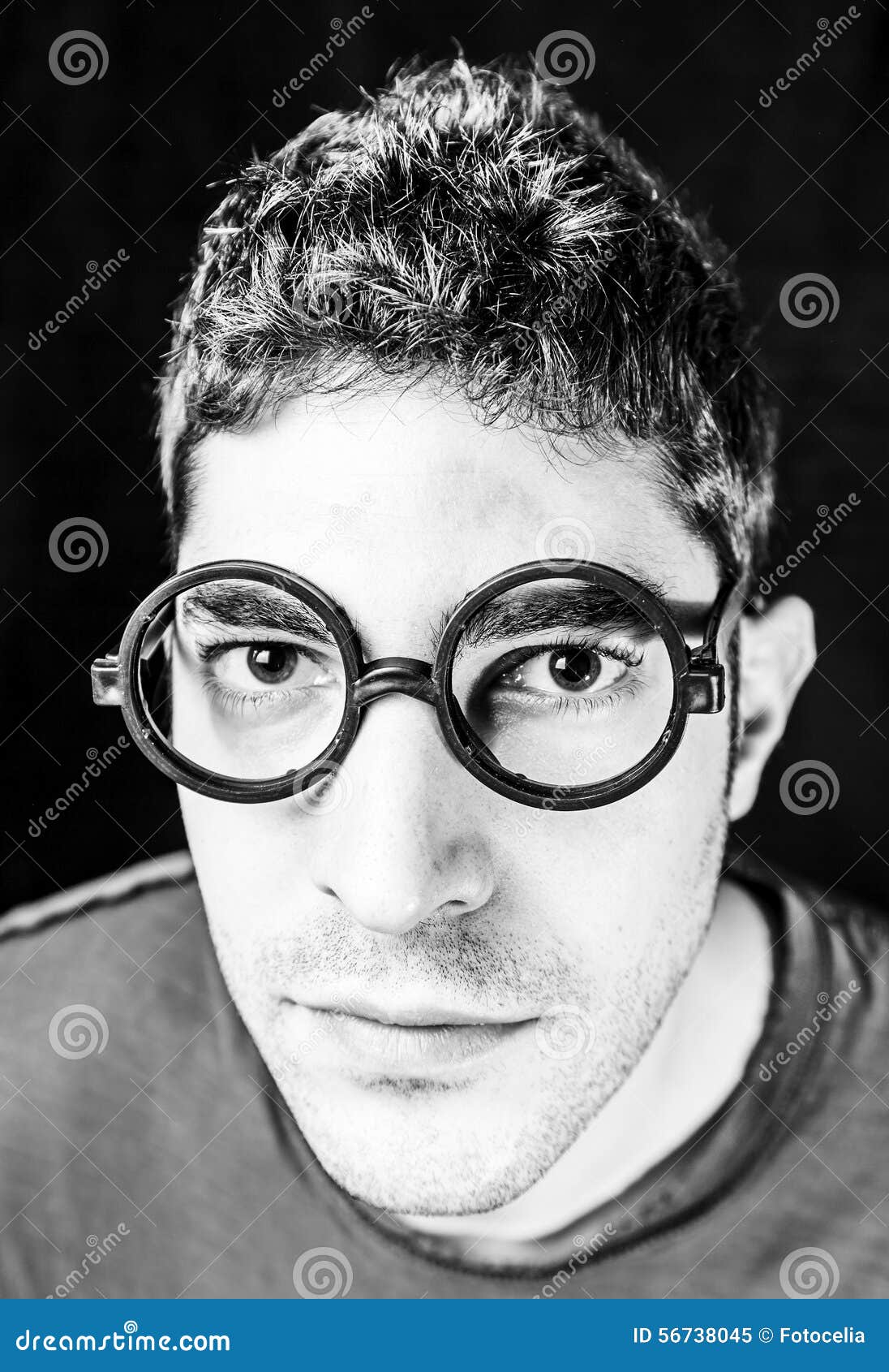 Silly man stock image. Image of hilarious, head, dork - 56738045