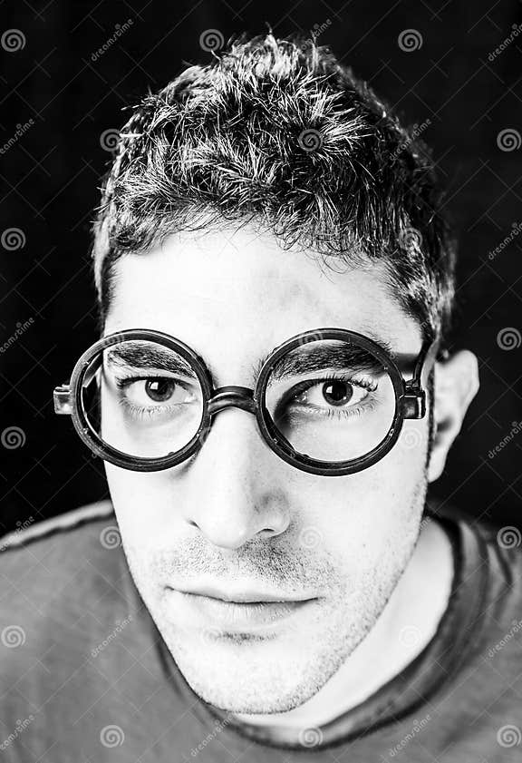 Silly man stock image. Image of hilarious, head, dork - 56738045