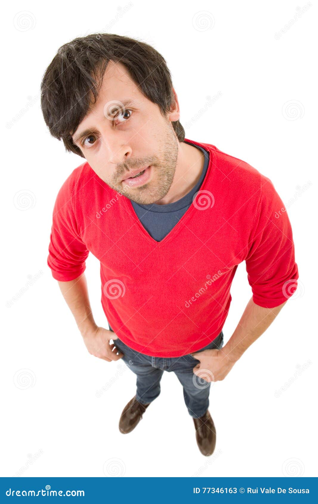 Silly man stock image. Image of body, beautiful, isolated - 77346163