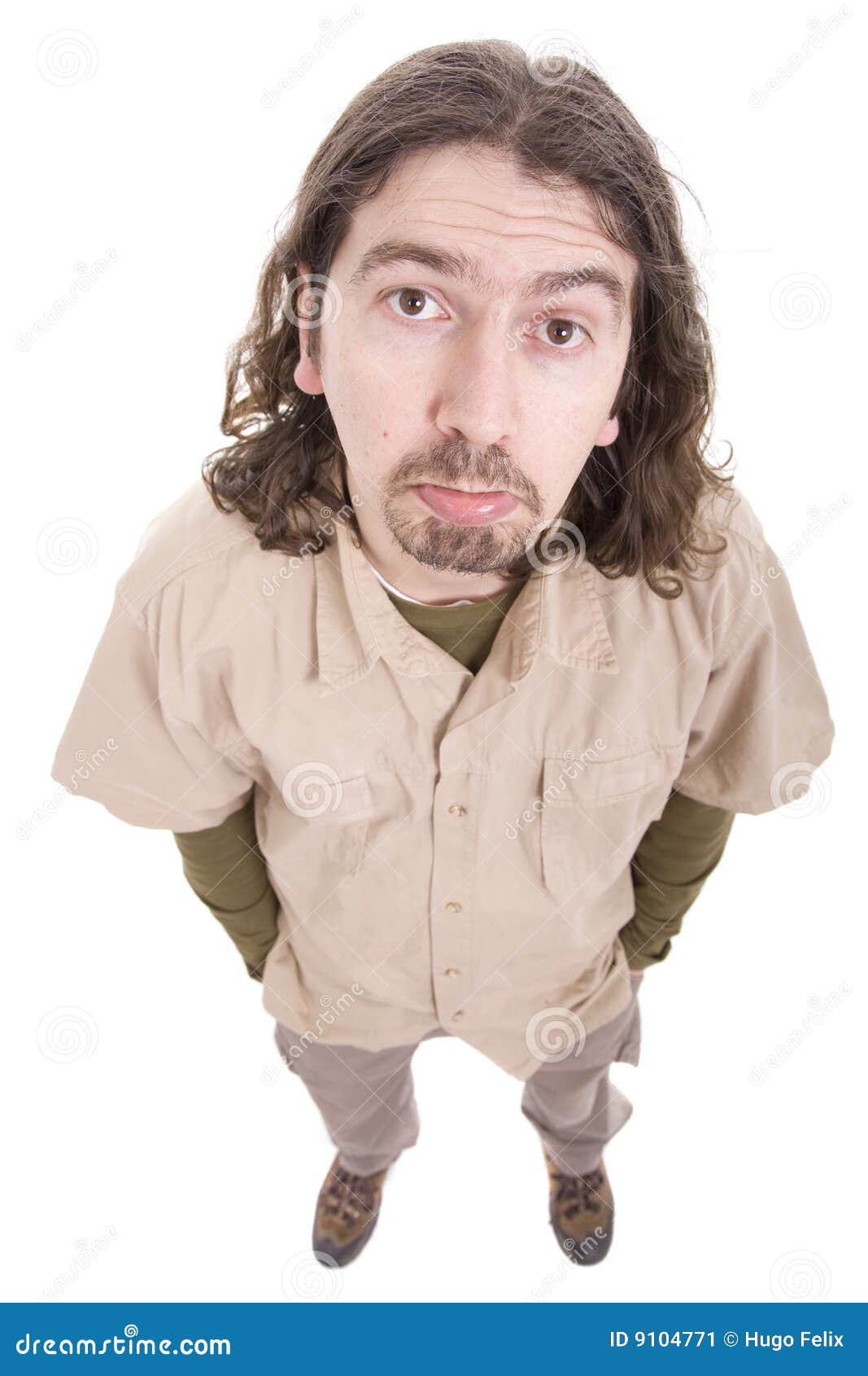 Silly man portrait stock image. Image of dumb, emotion - 9104771