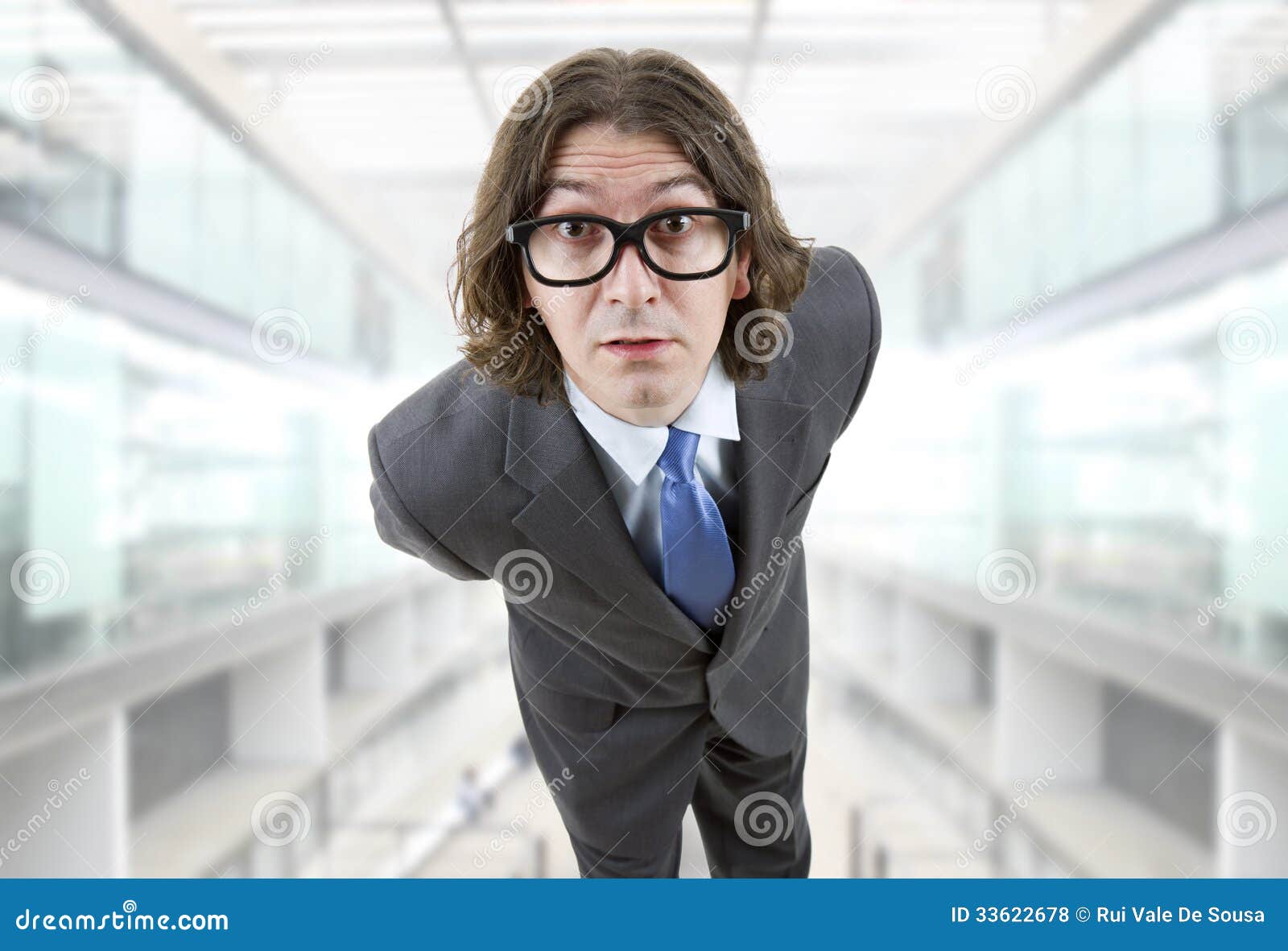 Silly man stock photo. Image of portrait, glasses, business - 33622678