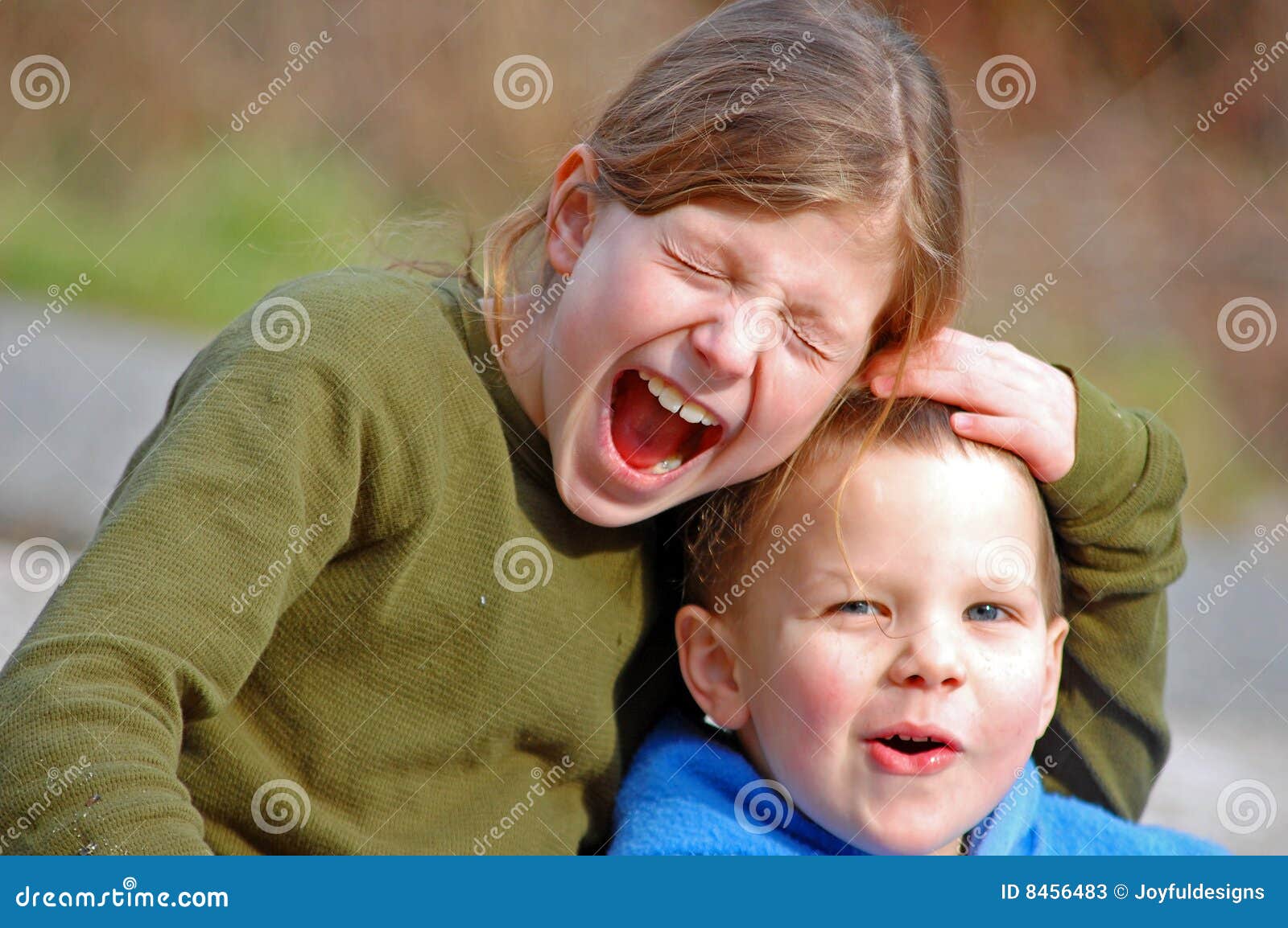 Silly Moment of Siblings stock image. Image of people - 8456483