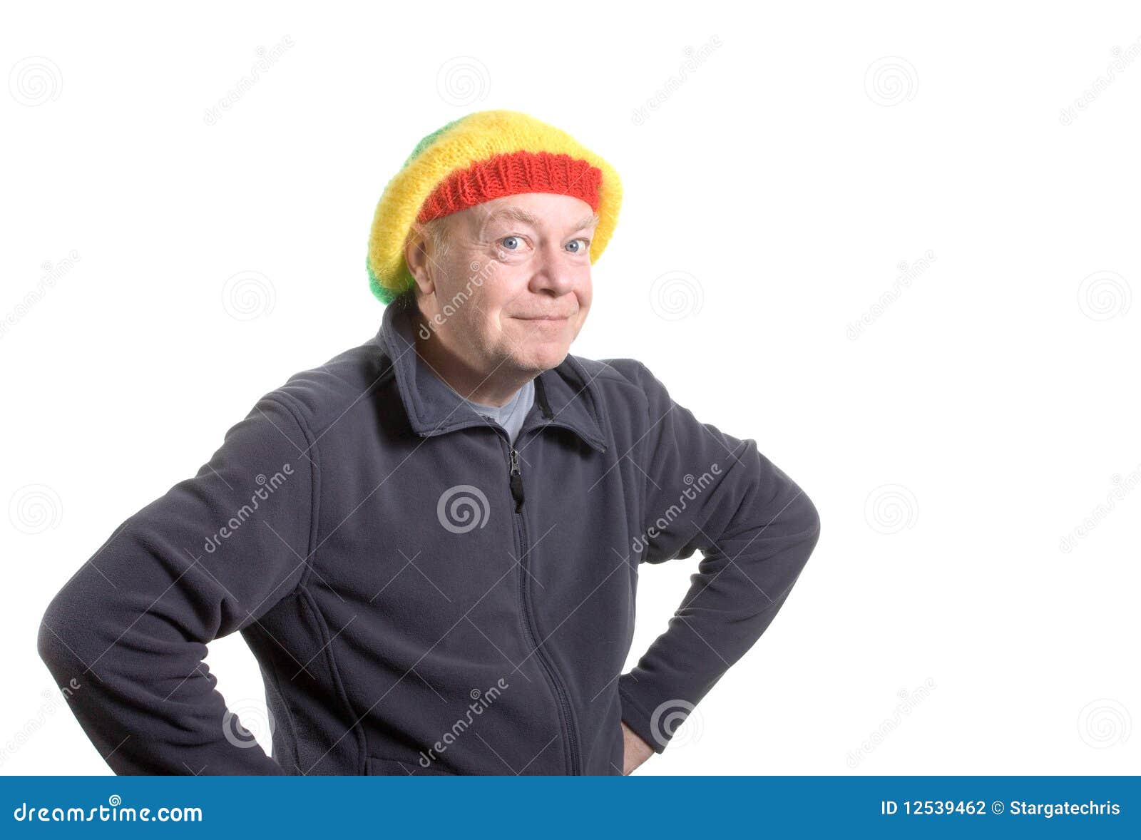 Silly old Man stock photo. Image of casual, bushy, natural - 12539462