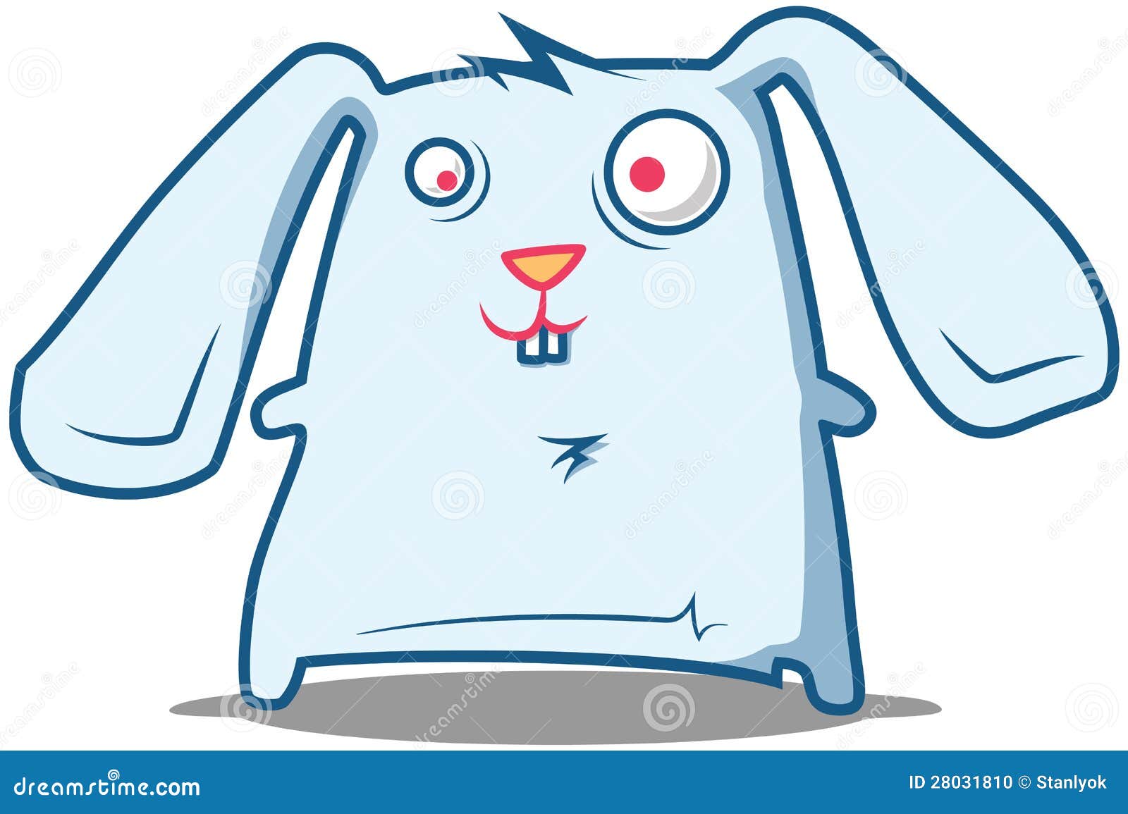 Silly Rabbit stock illustration. Illustration of eyes - 28031810