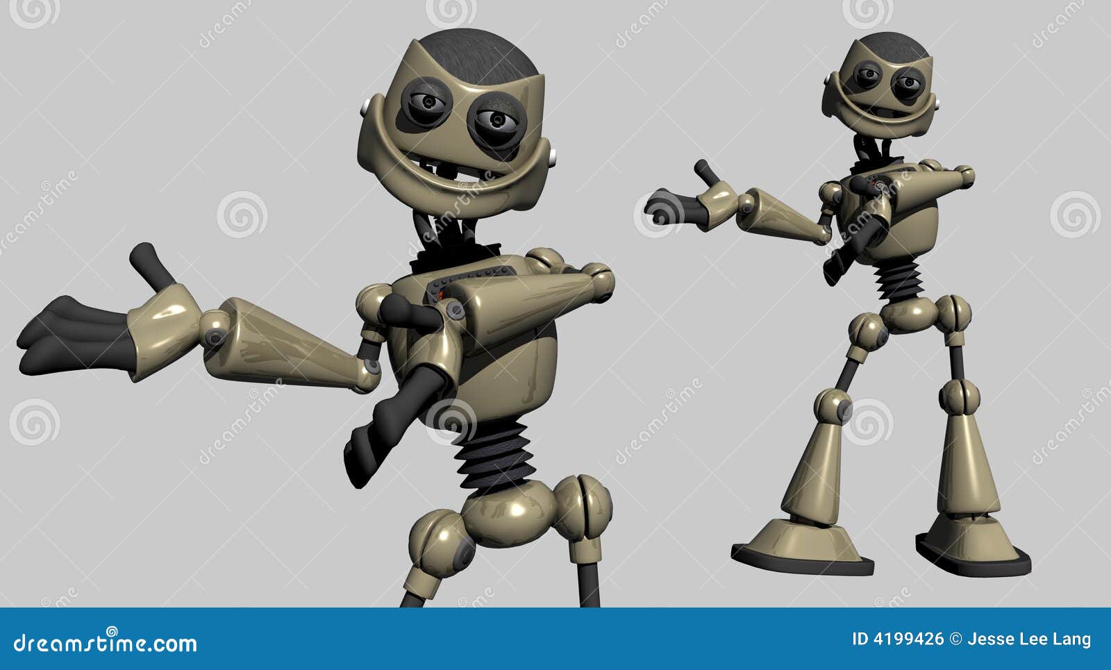 Silly Robot Royalty Free Stock Image - Image: 4199426