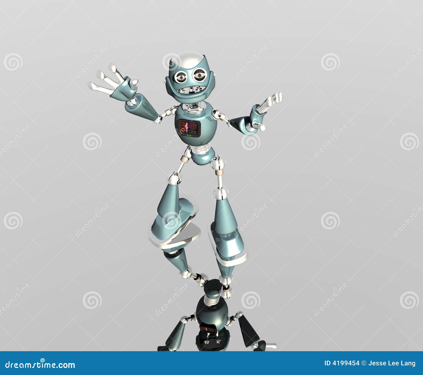 Silly Robot Angry Stock Image | CartoonDealer.com #4263169