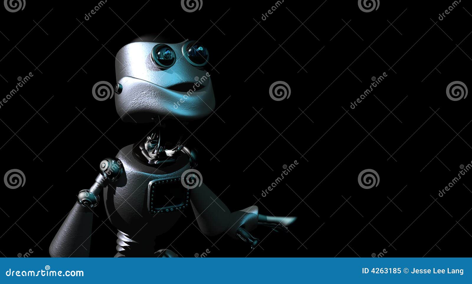 Silly Robot Angry Stock Image | CartoonDealer.com #4263169