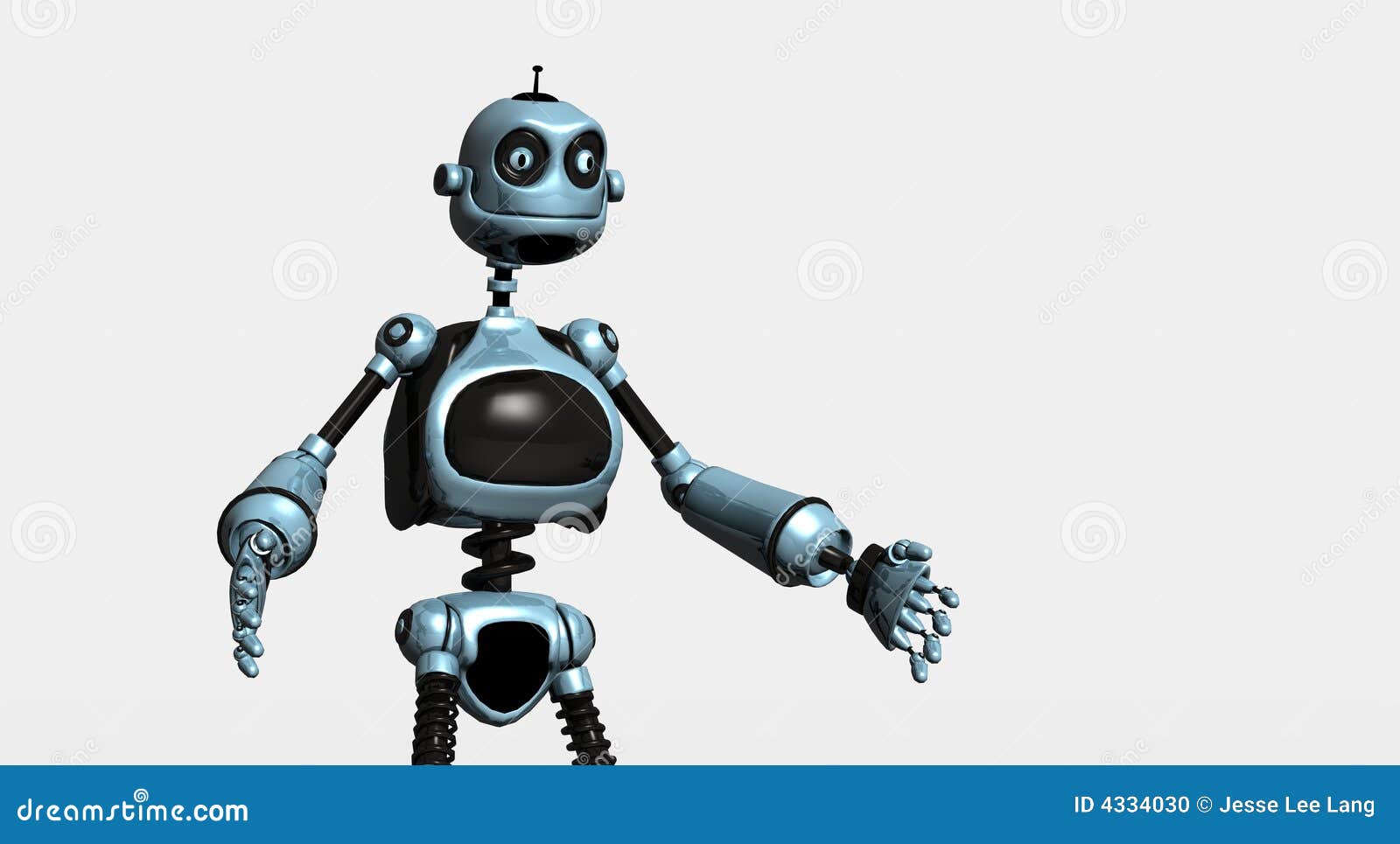 Silly robot stock illustration. Illustration of cyborg - 4334030