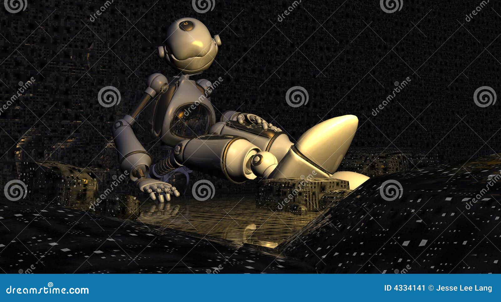 Robot Sleeping Emoji. Cyborg Asleep Emotions. Robotic Man Dormant ...