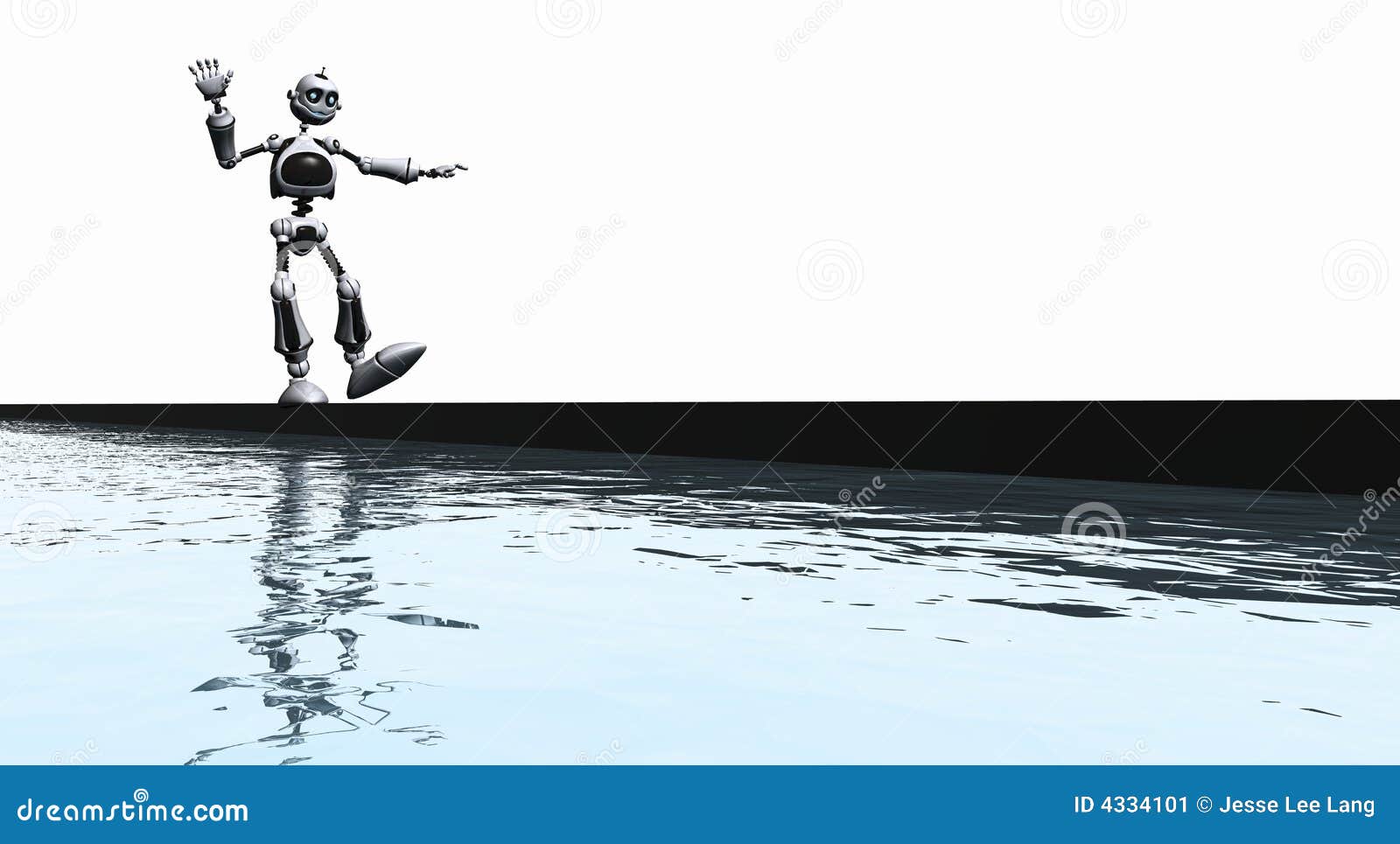 Silly robot bout to fall stock illustration. Illustration of background ...