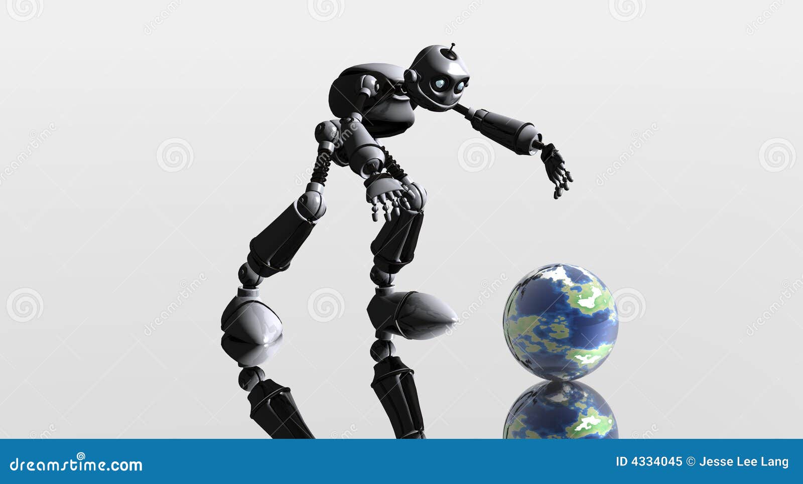 Silly Robot Angry Stock Image | CartoonDealer.com #4263169