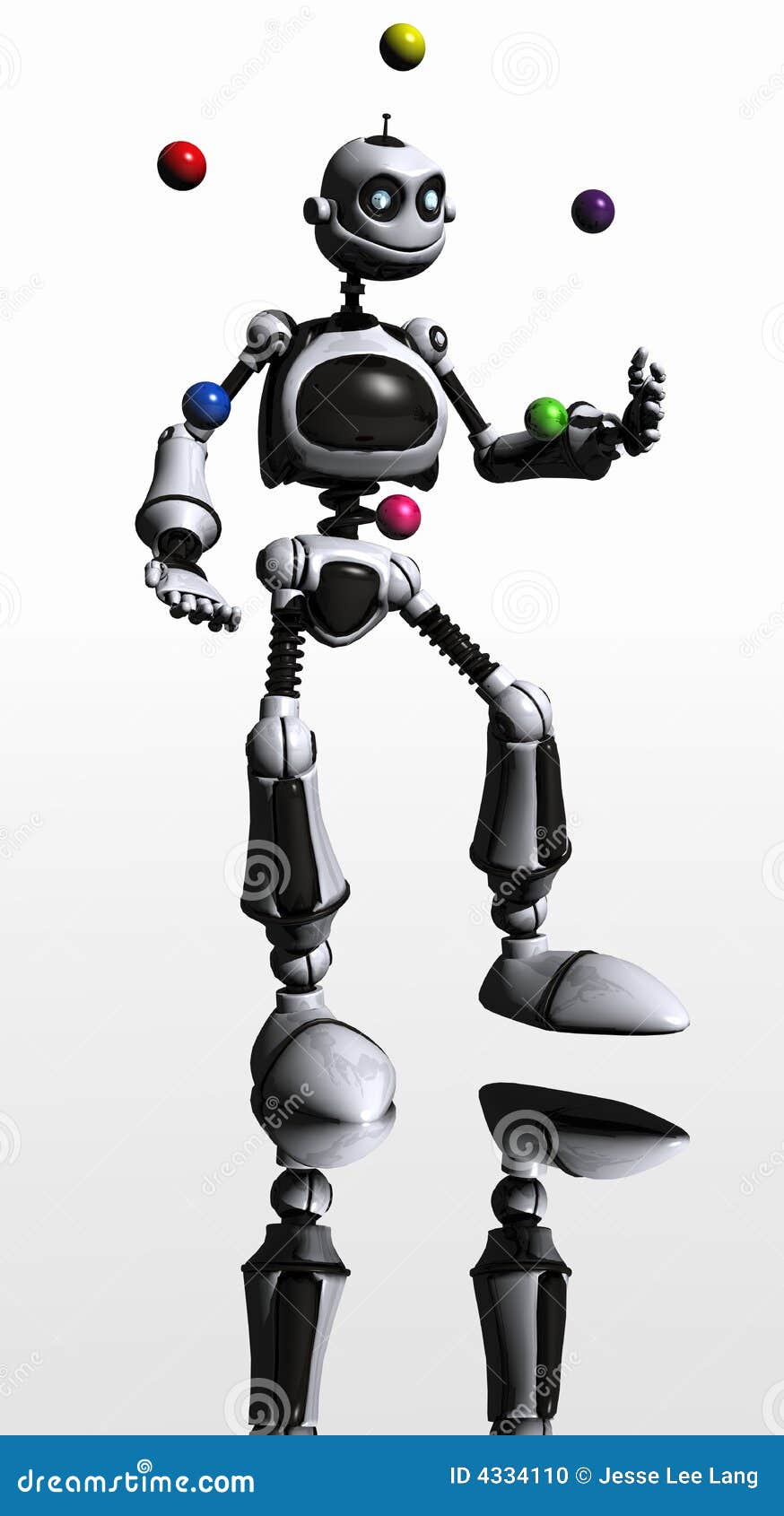 Silly Robot Angry Stock Image | CartoonDealer.com #4263169