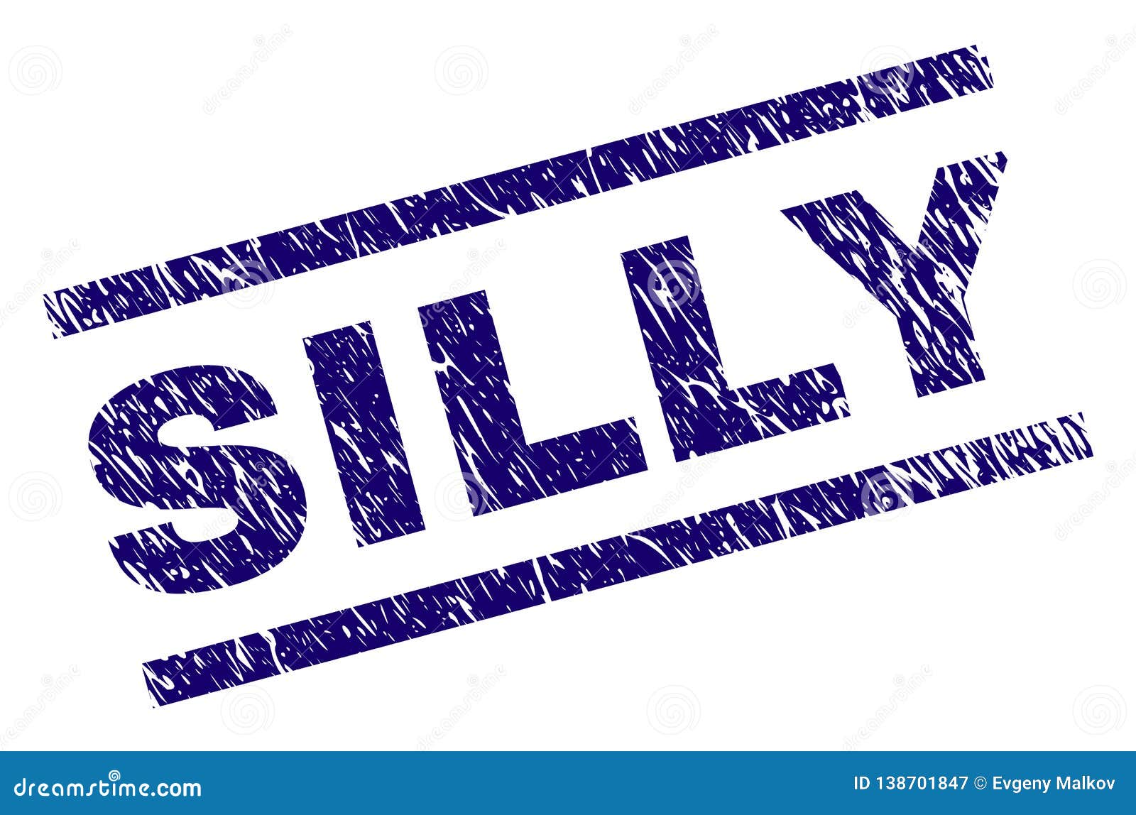 Grunge Textured SILLY Stamp Seal Stock Vector - Illustration of ...