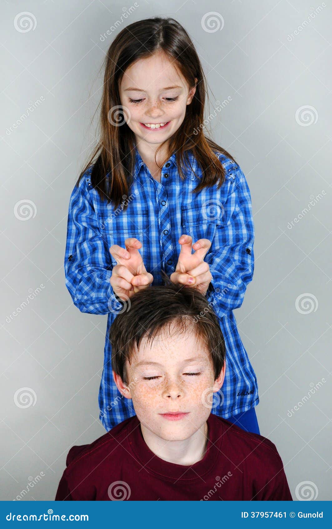 Silly siblings stock image. Image of hoax, childhood - 37957461