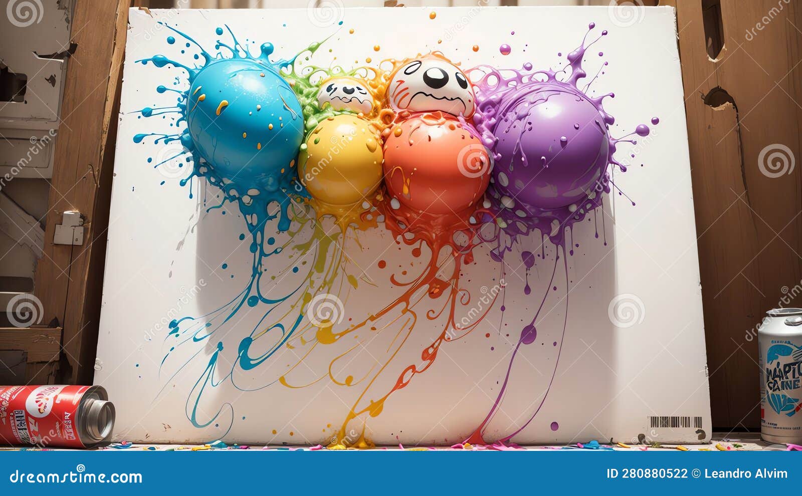 Silly String Fun.AI Generated Stock Illustration - Illustration of tell ...